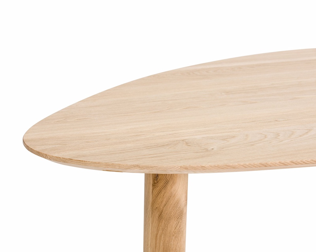 Table Organique en chêne massif pieds tube bois | FOR ME LAB