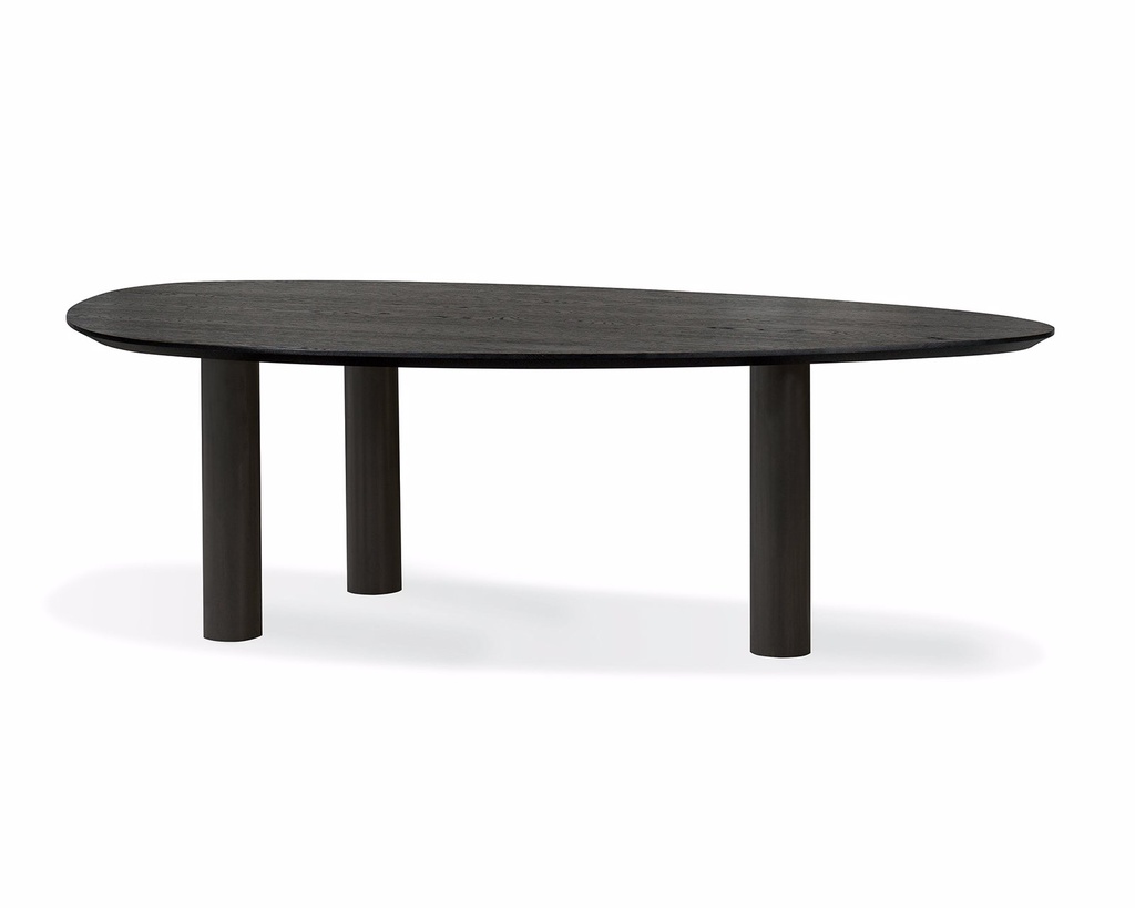 Table Organique en chêne massif pieds tube métal | FOR ME LAB